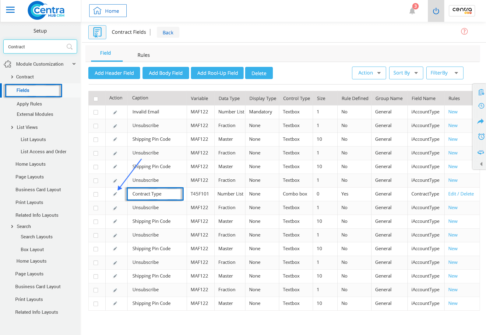 Generate Breakdown Contract | Help Guide | Knowledge Base | CentraHub CRM